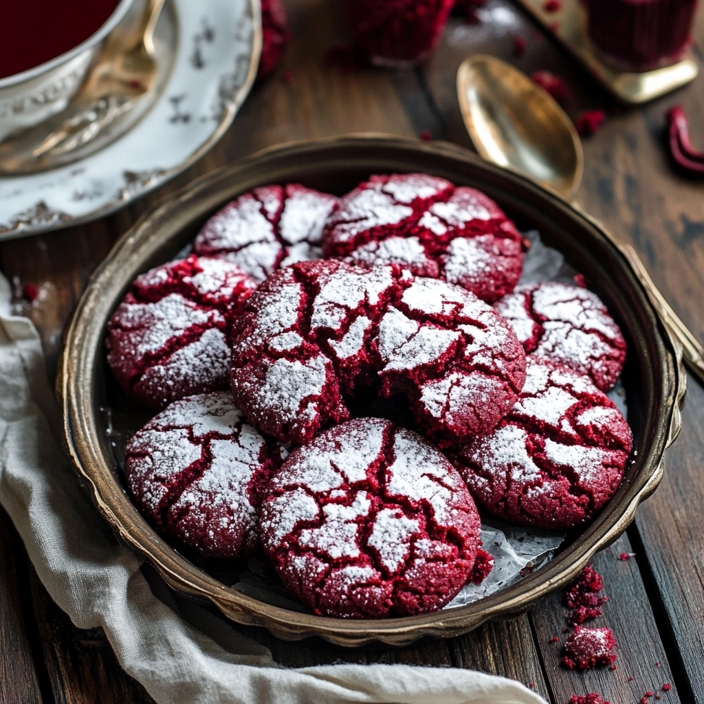 Red Velvet Crinkle Cookie – My Savory Delights